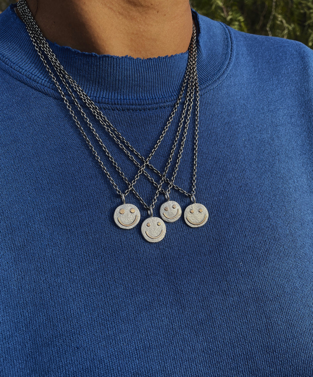 Tiny Happy Face Necklace – Sierra Keylin